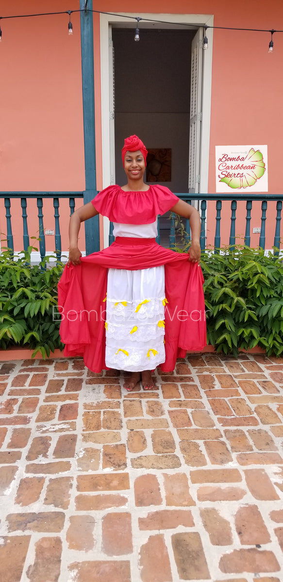 Laced Petit Coat/ Under Bomba Caribbean Dance Skirt – Bombazo Wear