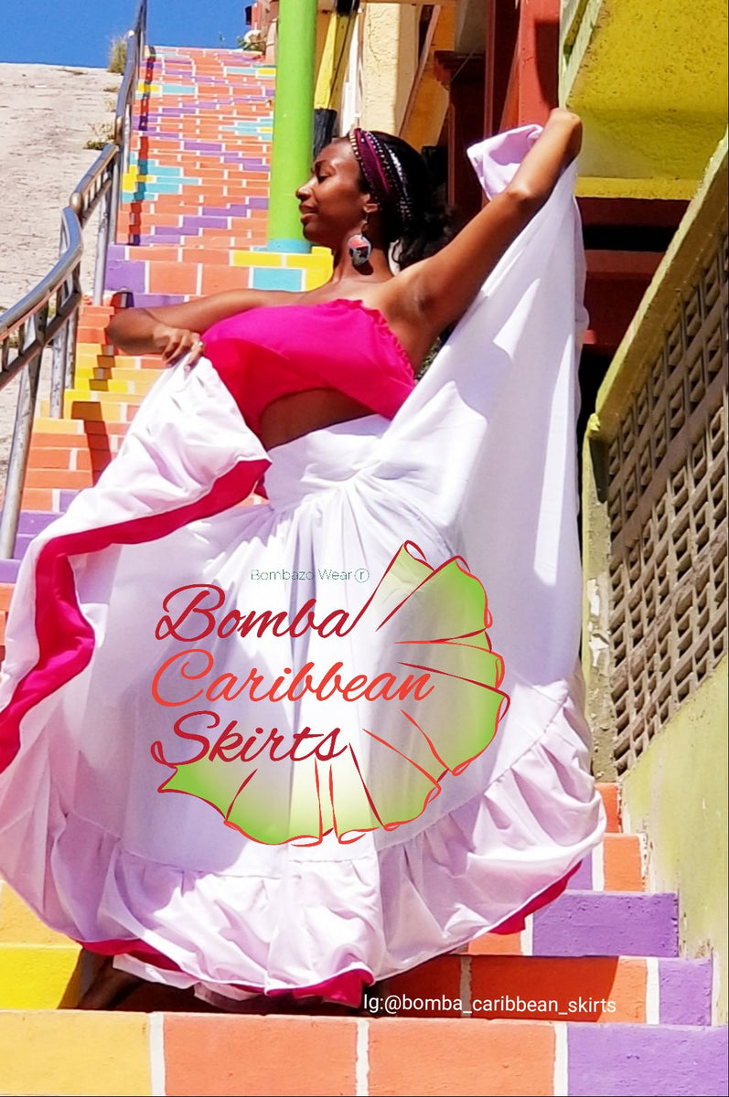 Double ruffled white Bomba Skirt – Bombazo Wear